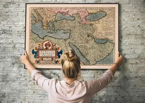 Map Of Turkish Empire 1623 Gerardus Mercator Map Wall Decor Maia Homes