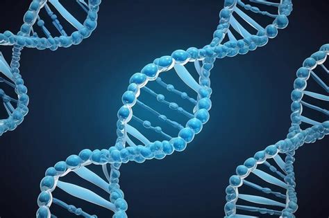 Premium Photo Isometric Digital Dna Structure In Blue Background Science Concept Dna Sequence