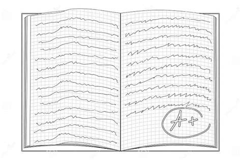 Back To School Notebook Coloring Page Stock Illustration Illustration