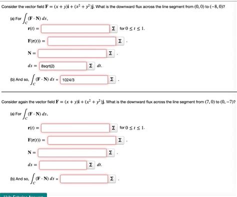 Solved Consider The Vector Field F X Yi X2 Y2j