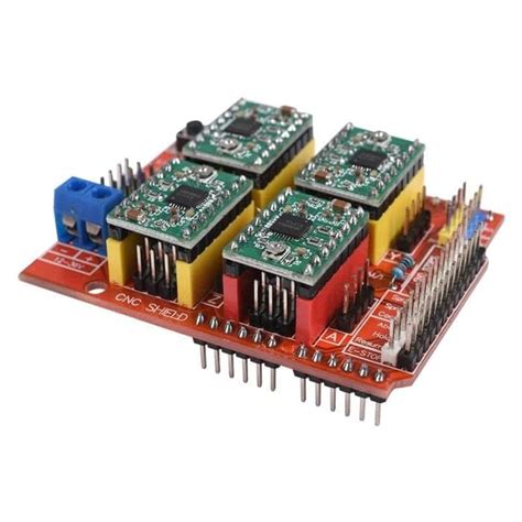 Jual Arduino Uno R3 Dip 16u2 Cnc Shield 4 Axis A4988 Driver Kabel Data Shopee Indonesia