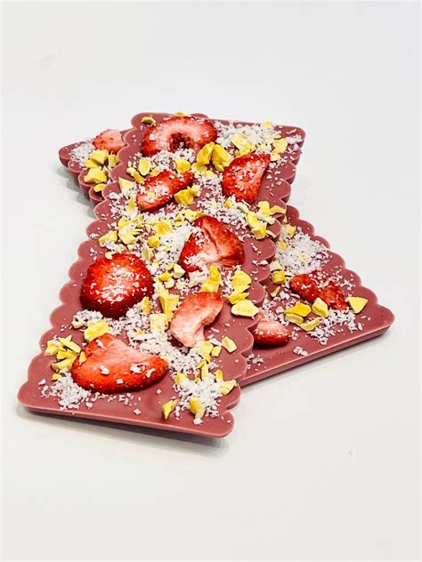Ruby Chocolate Bark With Real Fruits Ohboo Handmade Chocolates