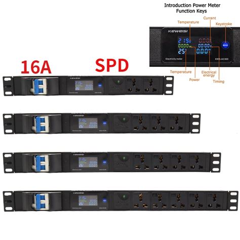 Cabinet Type Intelligent Digital Display Power Distribution Unit Pdu Power Strip Socket 16a