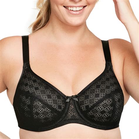 Full Figure Plus Size Lace Comfort Wonderwire Bra Underwire Black For Sale Las Vegas Nv
