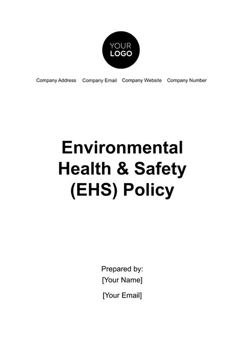 Free Safety Policy Templates To Edit Online
