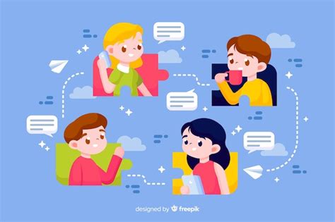 무료로 다운로드 가능한 기술 커뮤니케이션 벡터 And 일러스트