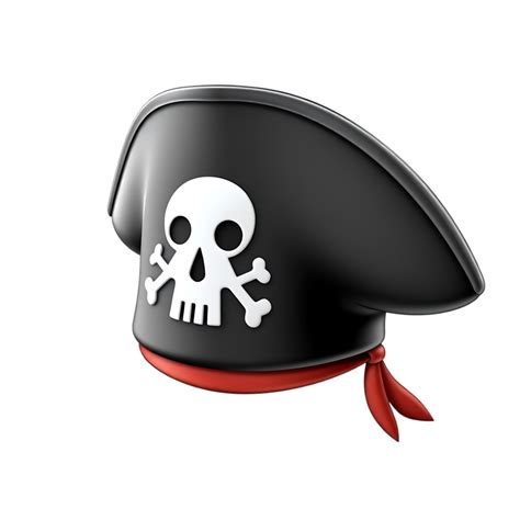 Black Pirate Hat With Skull And Crossbones 59989351 Png
