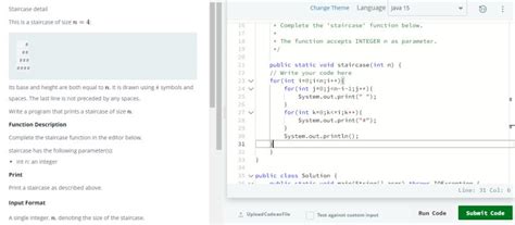 Amar Murmu On Linkedin 30daysofcode Staircase Java Codingchallenge