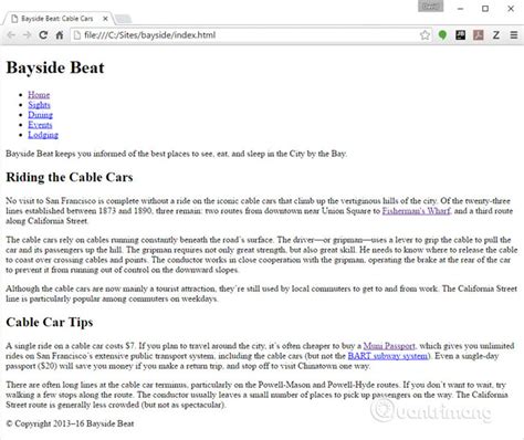 Instructions For Creating A Website Using Dreamweaver Cc