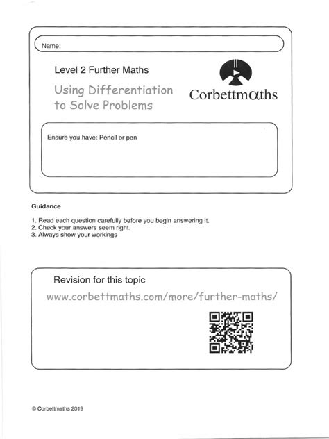 Applying Differentiation Answers Pdf