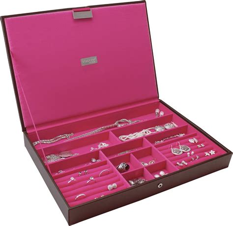 Stackers Blush Pink Supersize Jewellery Box Lid Bigamart
