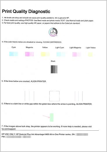Hp Deskjet Envy 6000 6400 Printers Printing Self Test Pages Hp® Customer Support