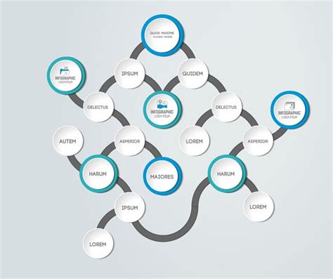 premium vector flowchart template scheme diagram infographic
