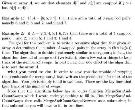 Solved Given An Array A We Say That Elements A I And A J
