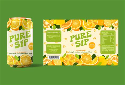 Pure Sip Juice Brand Behance
