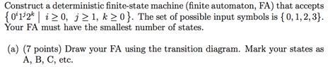 Solved Construct A Deterministic Finite State Machine Chegg