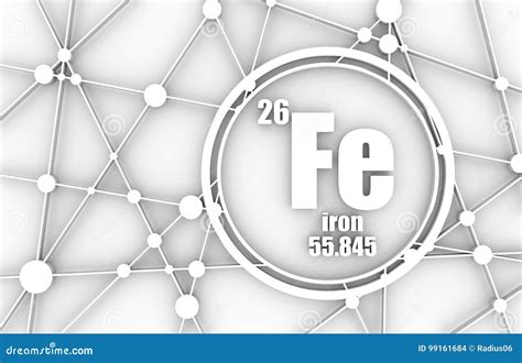 Iron Chemical Element Stock Illustration Illustration Of Laboratory 99161684
