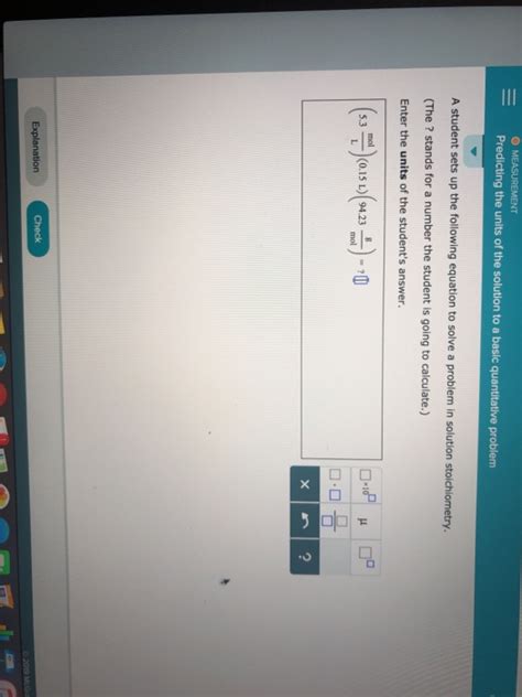 Solved Predicting The Units Of The Solution To A Basic
