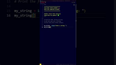 String Slicing Python Gcse Beginner Pythonちゃん
