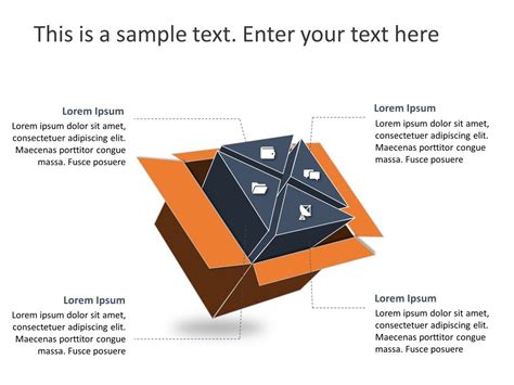 D Cube Strategy PowerPoint Template Powerpoint Templates Infographic Powerpoint Strategic