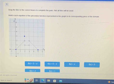 1 Drag The Tiles To The Correct Boxes To Complete The Pairs Not All Tiles Will Be Used M [math]