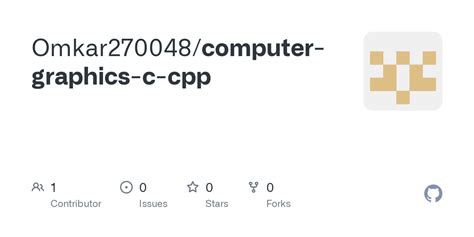 GitHub Omkar270048 Computer Graphics C Cpp