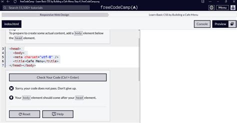 Learn Basic Css By Building A Cafe Menu Step 4 Html Css The