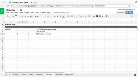 The Rounddown And Roundup Functions How To Spreadsheet Basics Treehouse