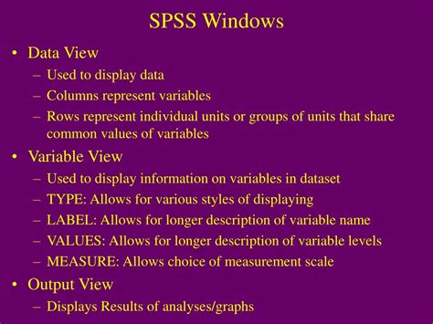 ppt spss instructions for introduction to biostatistics powerpoint