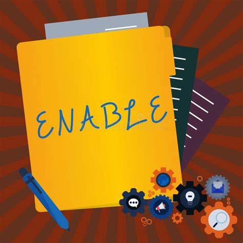 Text Showing Inspiration Enable Business Concept Give Someone Or Something The Authority Or