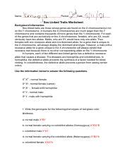 05 Sex Linked Punnet Square Problems Modfied Punnett Square Tables 1 Pdf Name Period Date