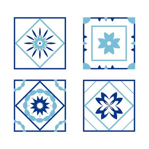 Premium Vector Squares With Geometric Patterns