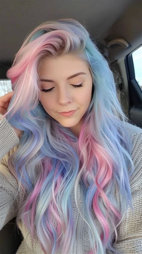 Cotton Candy Hair Inspo Pastell Hair Easter Hair Color Cute Hair Colors