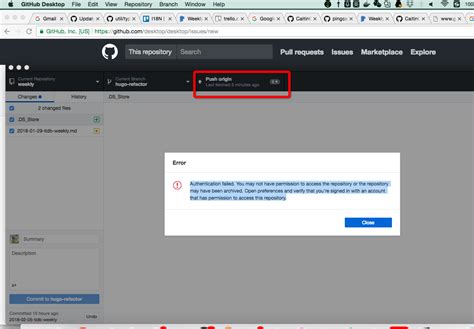 authentication failed · issue 3941 · desktop desktop · github