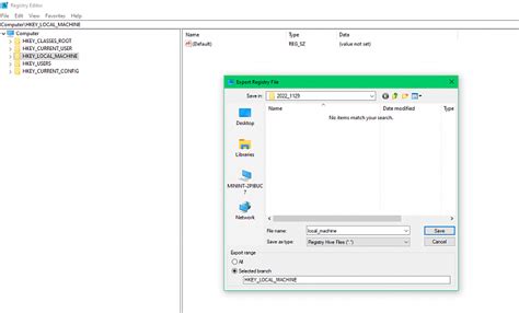 Export With Regedit Fails For Hkeylocalmachine Windows 10 Forums