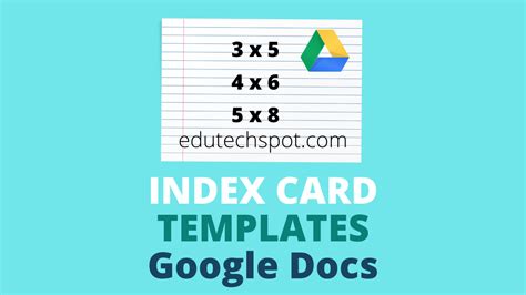 Index Card Full Guides Templates Sizes Tools Edutechspot