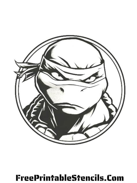 Printable Ninja Turtle Template