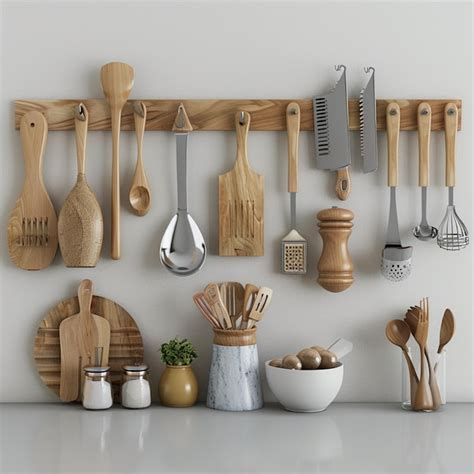 Kitchen Tools Premium Ai Generated Image
