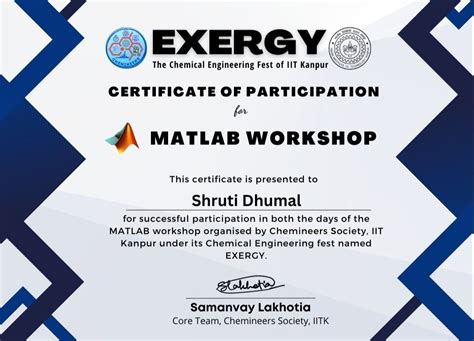 Shruti Dhumal On Linkedin Matlab Workshop Iitkanpur