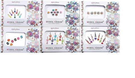 Pack Of 25 Assorted Bindi Multiple Sizes Multiple Designs Etsy