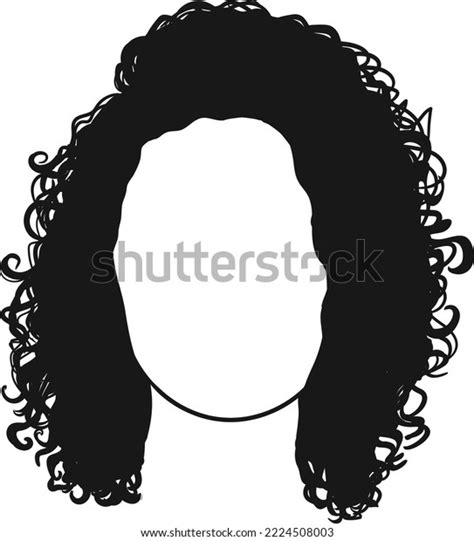 Girl Curly Hair Vector Isolated Stock Vector Royalty Free 2224508003