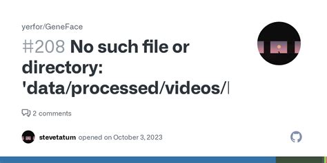 No Such File Or Directory Dataprocessedvideosmaytrackparamspt