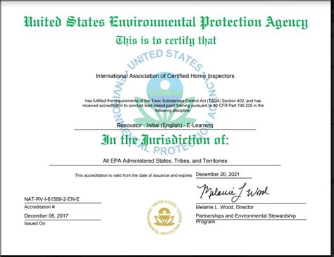Become A U S Epa Certified Renovator Internachi®