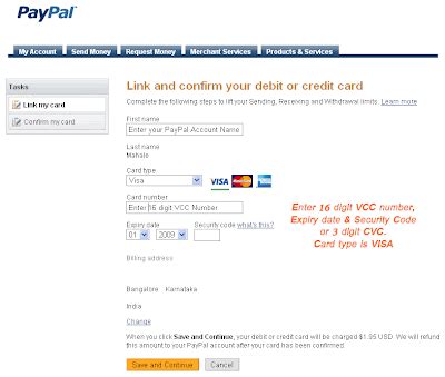 Instant Virtual Credit Cards Verify Your PayPal Account In Minutes