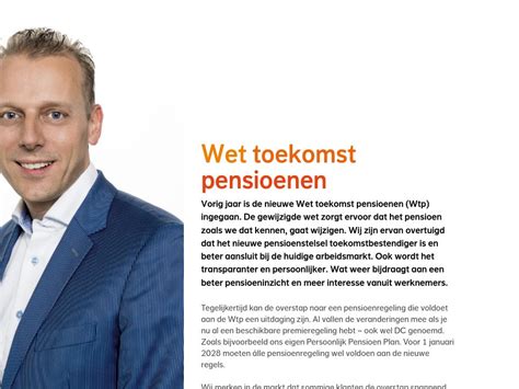 Voorwoord Wet Toekomst Pensioenennovember