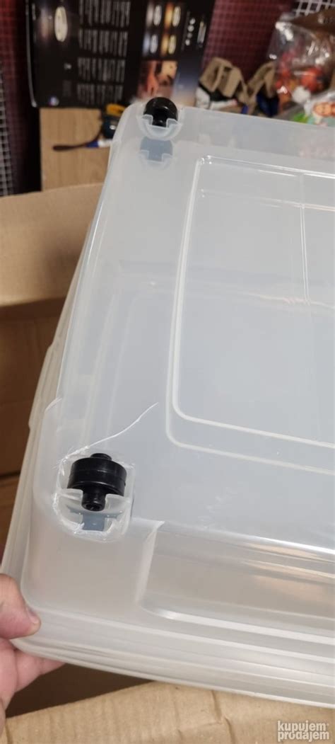 Iris Ohyama Clearbox Set Od 2 Kutije 2x35l Točkovi Kupujemprodajem