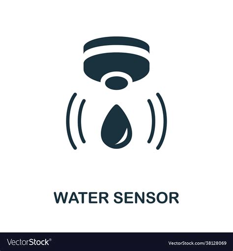Water Sensor Icon Simple Element From Sensors Vector Image