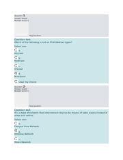 Principle Of Operating System Final Quiz 1 Docx Question 1 Answer Saved Marked Out Of 1 Flag