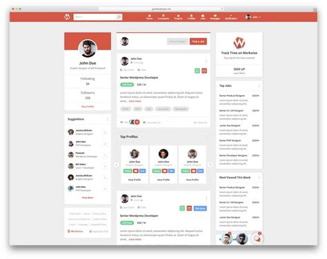 Social Network Website Template
