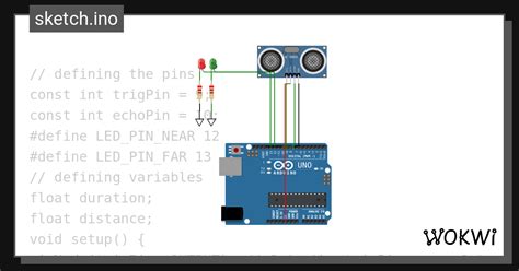 Sonar Wokwi ESP32 STM32 Arduino Simulator